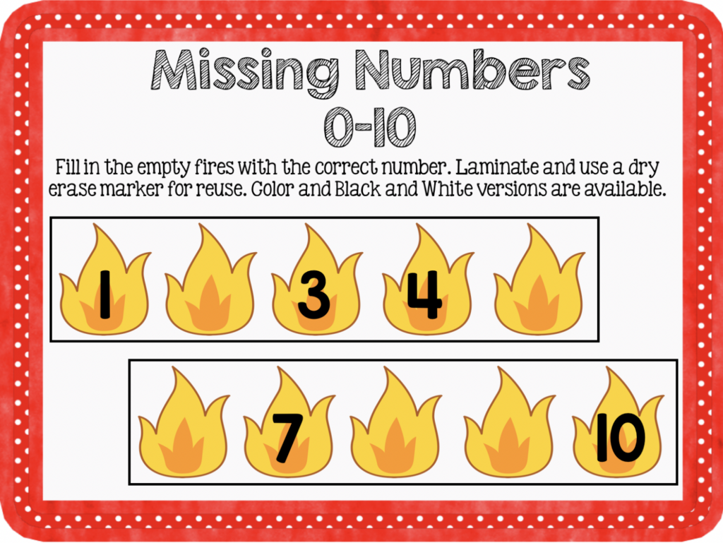 Fire Safety Math Centers | Made By Teachers