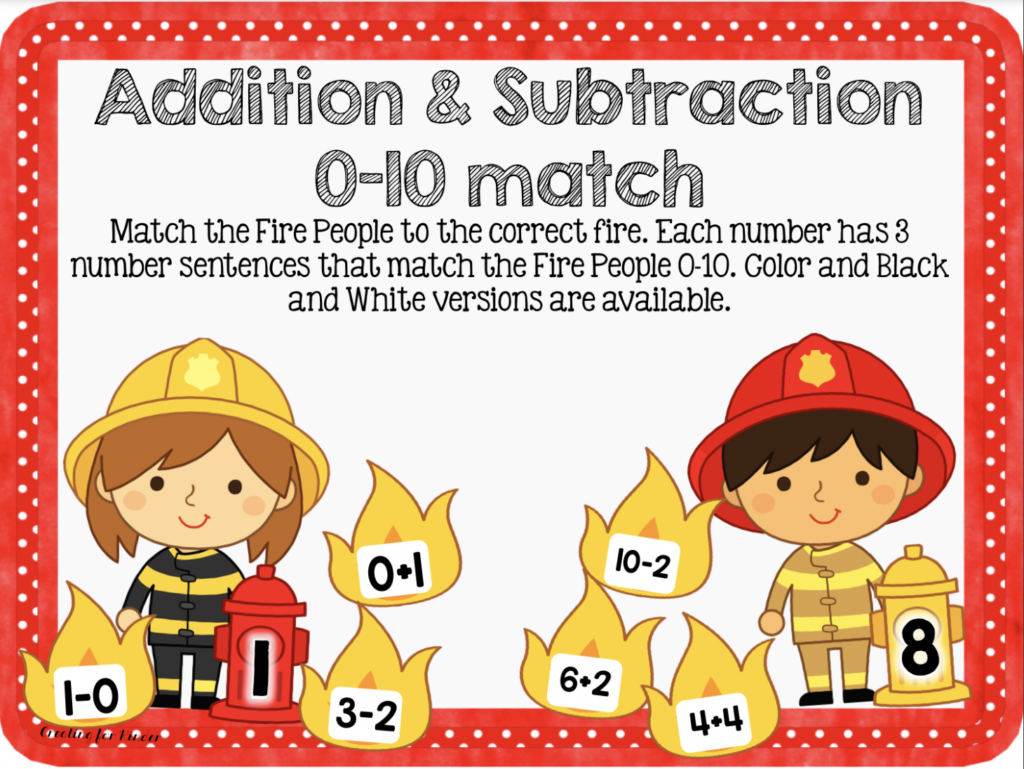 Fire Safety Math Centers | Made By Teachers