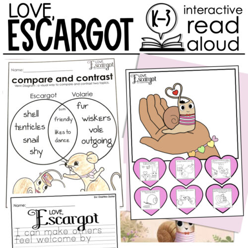 Love Escargot Interactive Read Aloud | Sequencing RETELL Craft ...