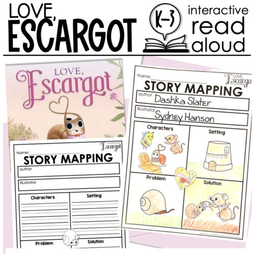 Love Escargot Interactive Read Aloud | Sequencing RETELL Craft ...