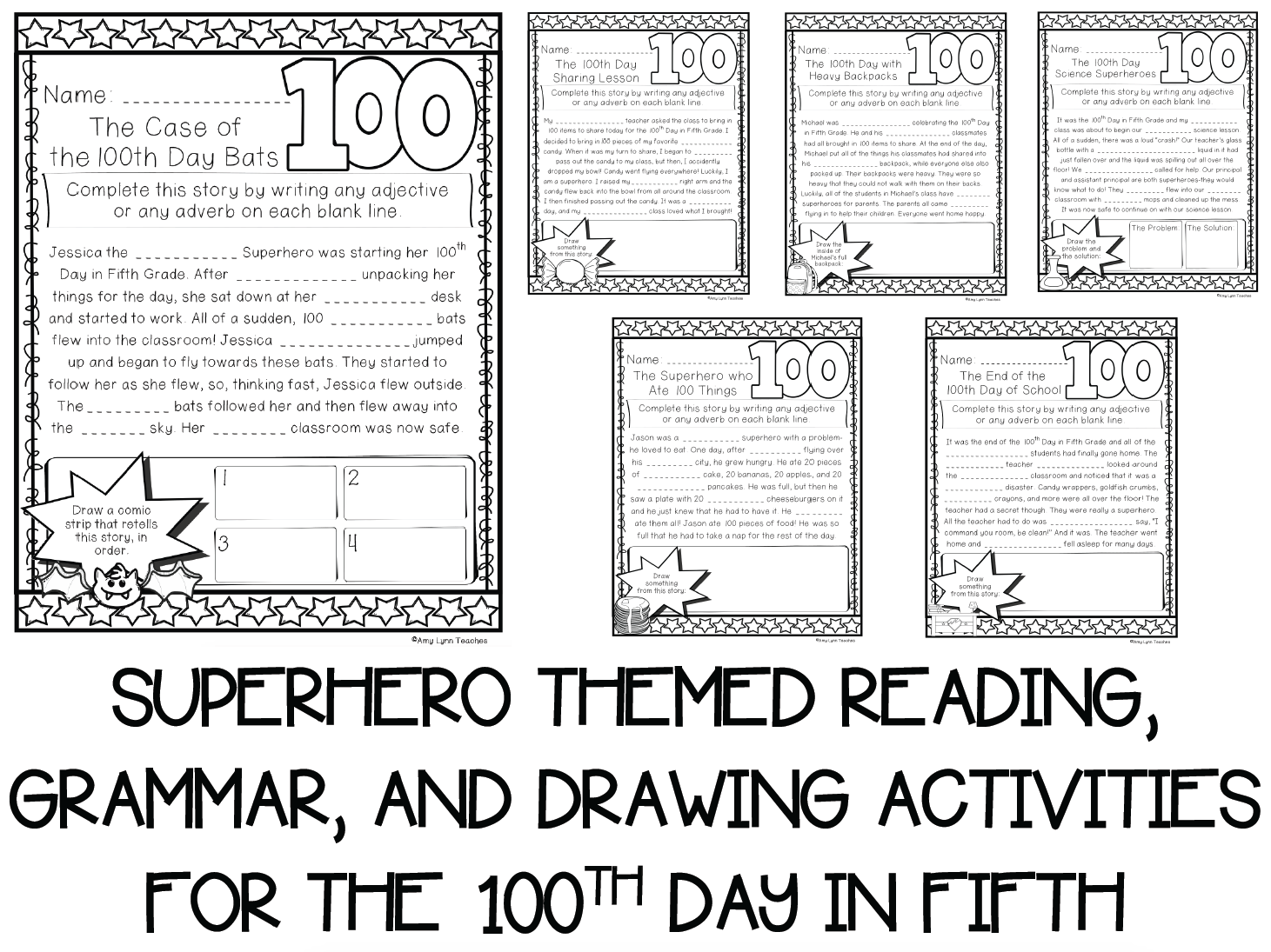 100th Day of School Superhero Themed {Fifth Grade} | Made By Teachers
