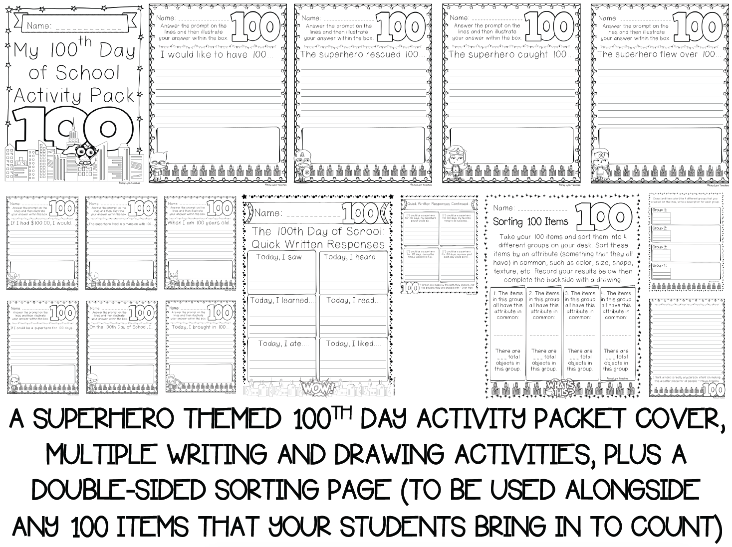 100th Day of School Superhero Themed {Fifth Grade} | Made By Teachers