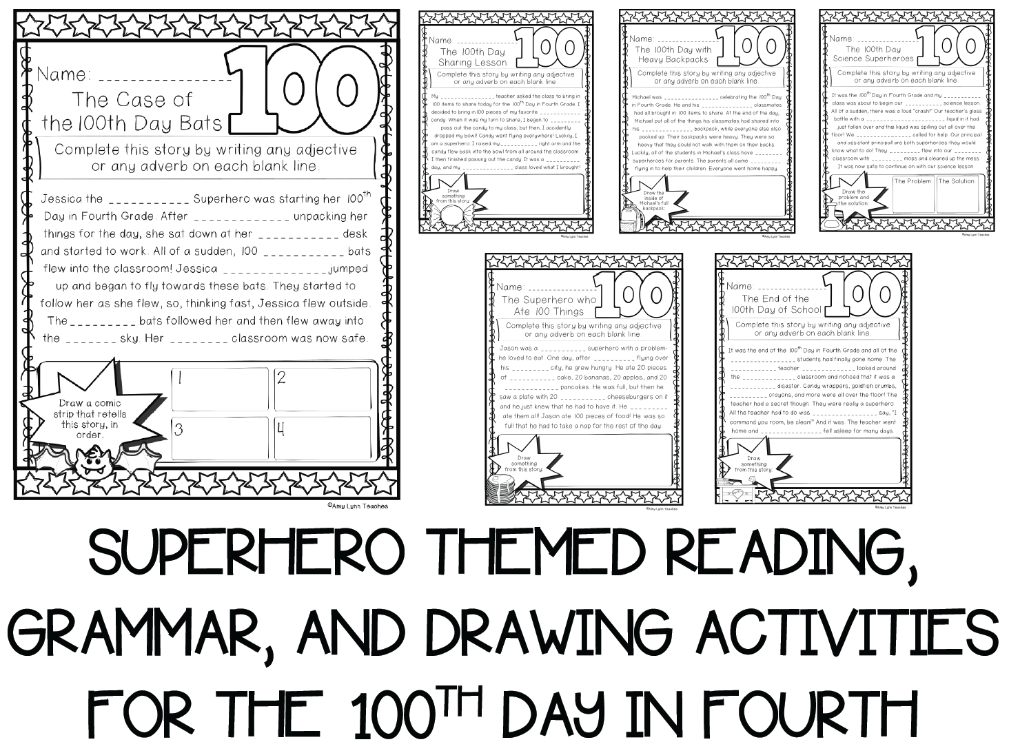100th Day of School Superhero Themed {Fourth Grade} | Made By Teachers