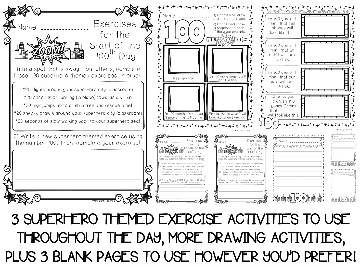 100th Day of School Superhero Themed {Fourth Grade} | Made By Teachers