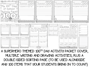 100th Day of School Superhero Themed {Fourth Grade} | Made By Teachers
