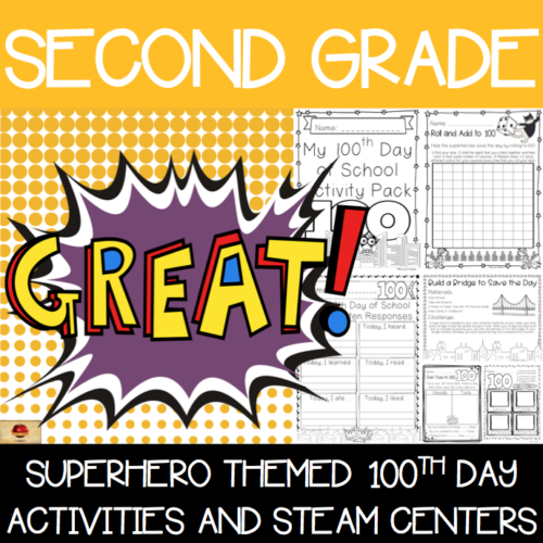 100th Day of School Superhero Themed {Second Grade} | Made By Teachers