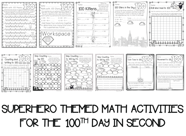 100th Day of School Superhero Themed {Second Grade} | Made By Teachers