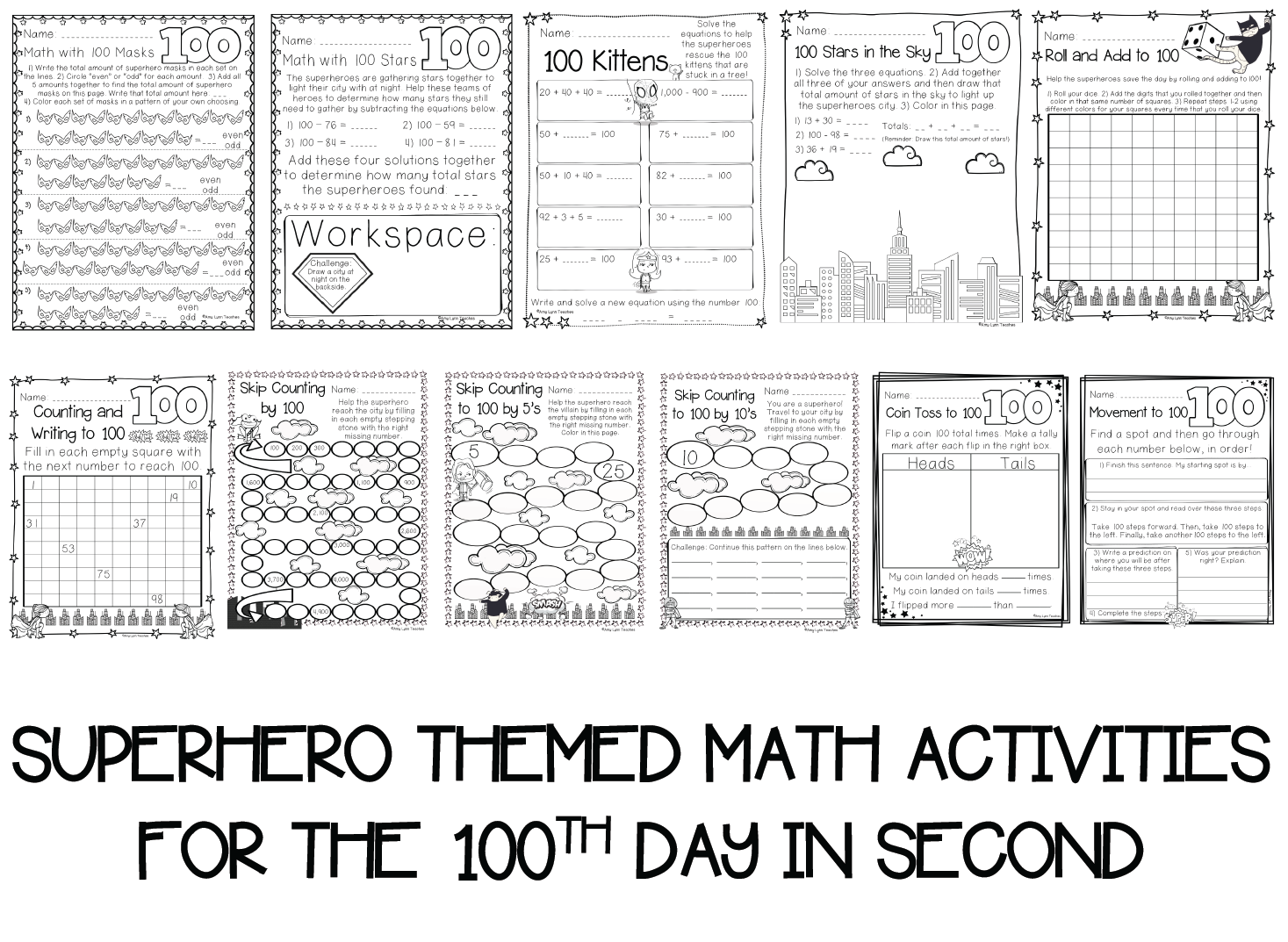 100th Day of School Superhero Themed {Second Grade} | Made By Teachers