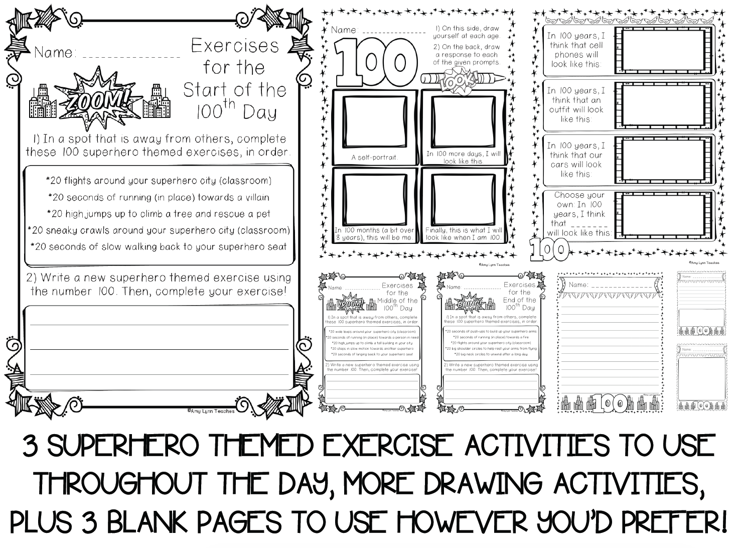 100th Day of School Superhero Themed {Second Grade} | Made By Teachers