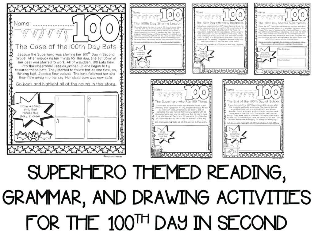 100th Day of School Superhero Themed {Second Grade} | Made By Teachers