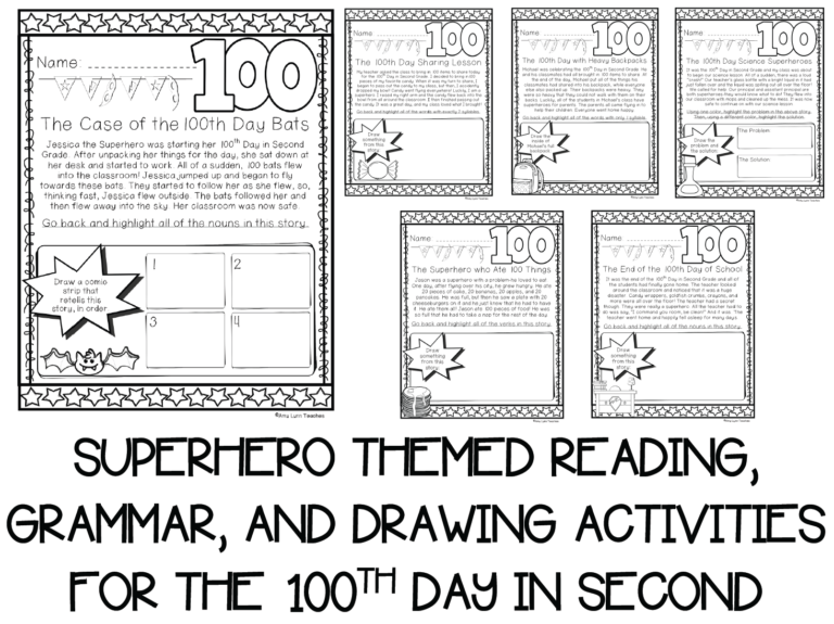 100th Day of School Superhero Themed {Second Grade} | Made By Teachers