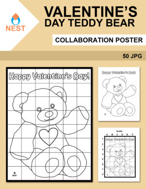 Valentine's Day Teddy Bear Collaboration Poster | Made By Teachers