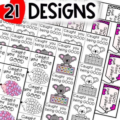 Valentine's Day Caught You Being Good Reward Tickets Classroom ...