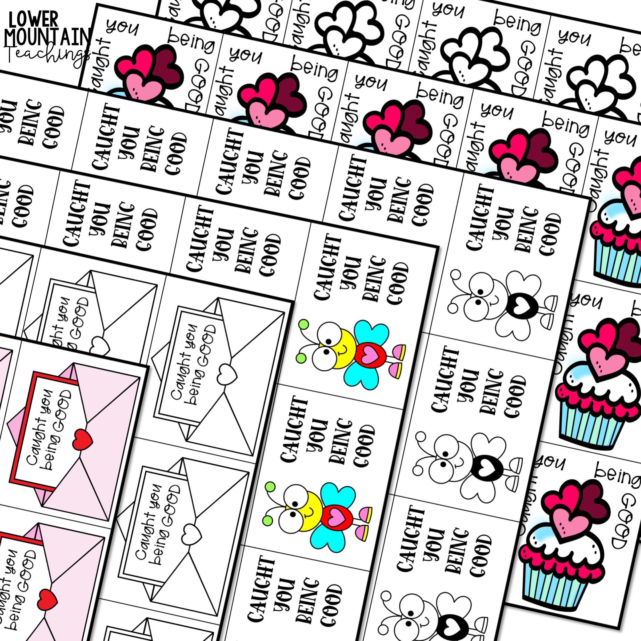 Valentine's Day Caught You Being Good Reward Tickets Classroom ...