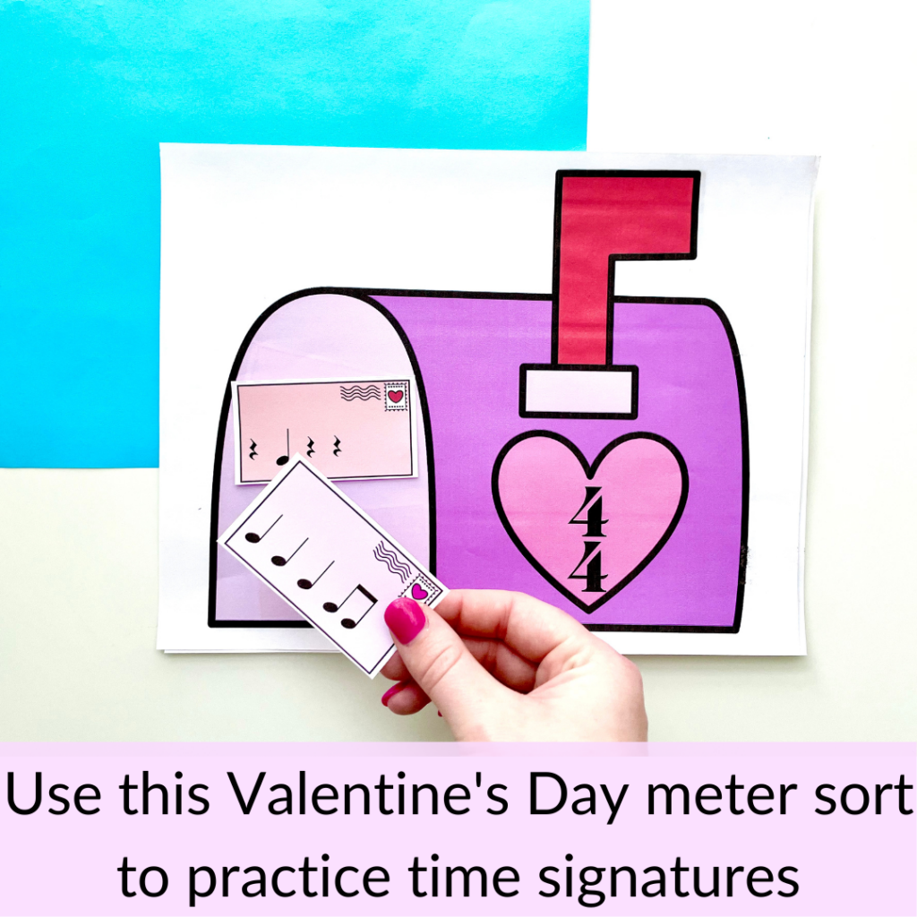 Valentine's Day Meter Sort for Rhythm Elementary Music Centers in ...
