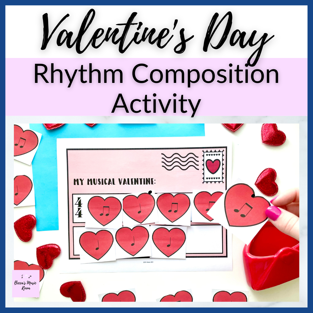 Valentine's Day Rhythm Composition Activity for Elementary Music ...