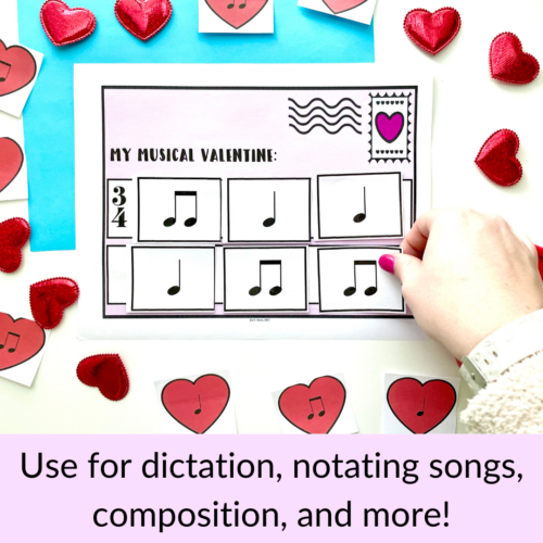 Valentine's Day Rhythm Composition Activity for Elementary Music ...