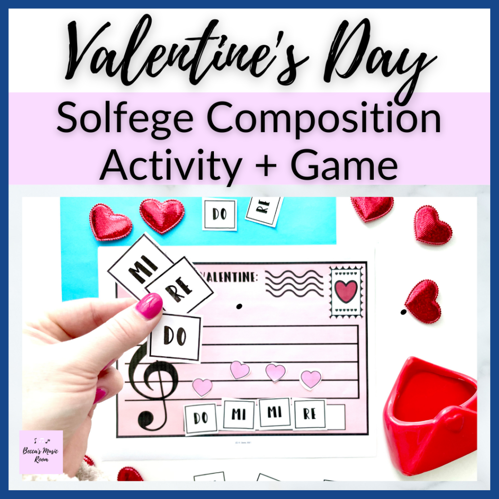 Valentine's Day Solfege Composition Activity for Elementary Music ...