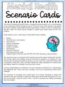 Mental Health & Coping Strategies Scenarios for Teenagers | Made By ...