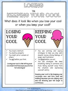 Anger Management Scenario Cards and Lesson | Made By Teachers