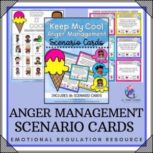 Anger Management Scenario Cards and Lesson | Made By Teachers