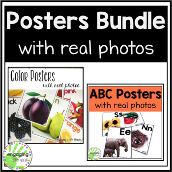 Alphabet and Color Posters with Real Photos BUNDLE | Made By Teachers