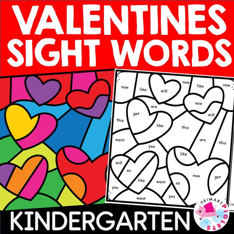 Color by Sight Words Kindergarten First and Second Grade Pets BUNDLE ...