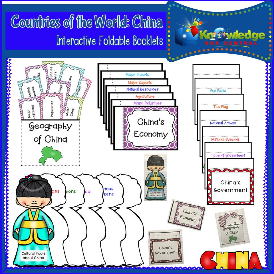 Countries of the World: China Interactive Foldable Booklets | Made By ...