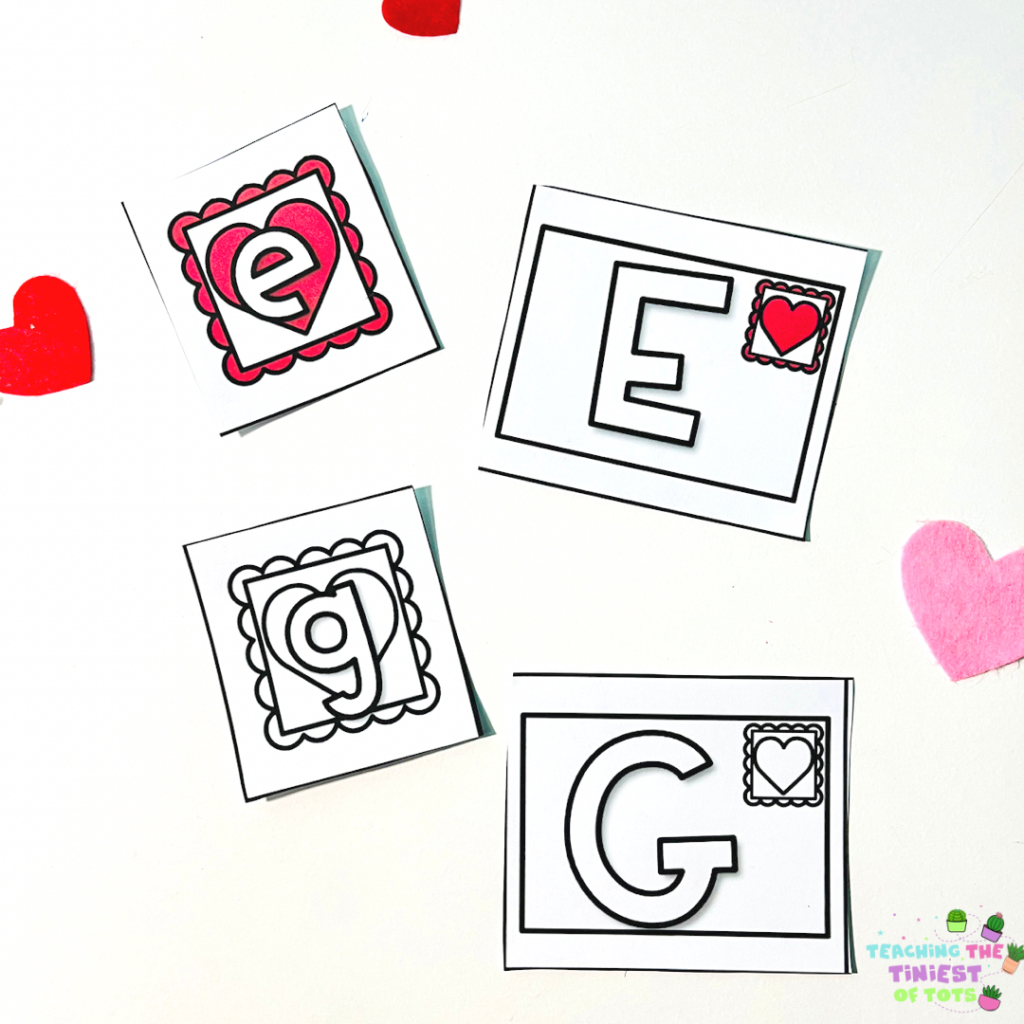 Valentine's Day Letter Match |Kindergarten Literacy Centers Activities ...