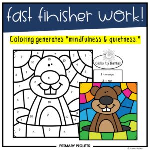 GROUNDHOG DAY COLOR BY NUMBER | GRPOUNDHOG DAY COLOR BY CODE ...