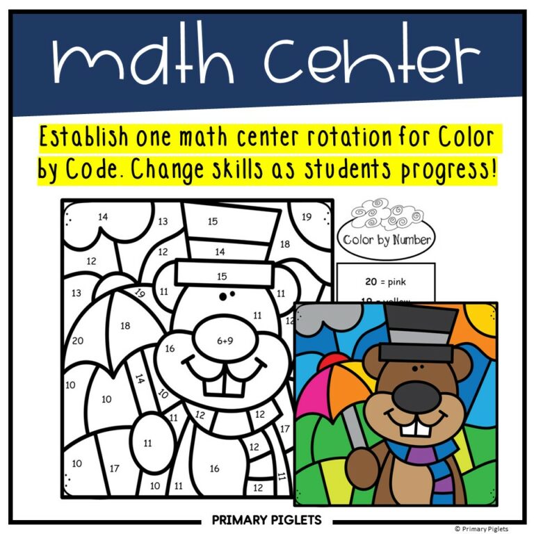 GROUNDHOG DAY COLOR BY NUMBER | GRPOUNDHOG DAY COLOR BY CODE ...