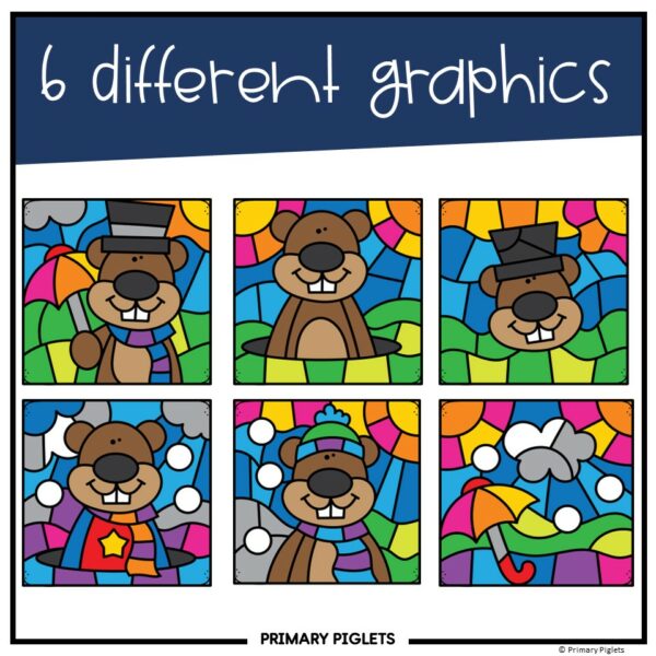 GROUNDHOG DAY COLOR BY NUMBER | GRPOUNDHOG DAY COLOR BY CODE ...