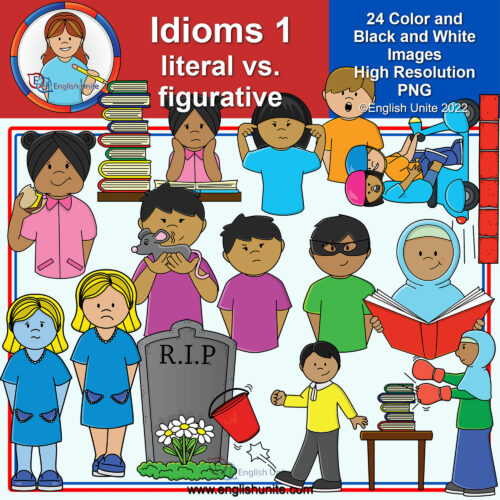 Clip Art - Idioms Literal vs. Figurative 1 | Made By Teachers