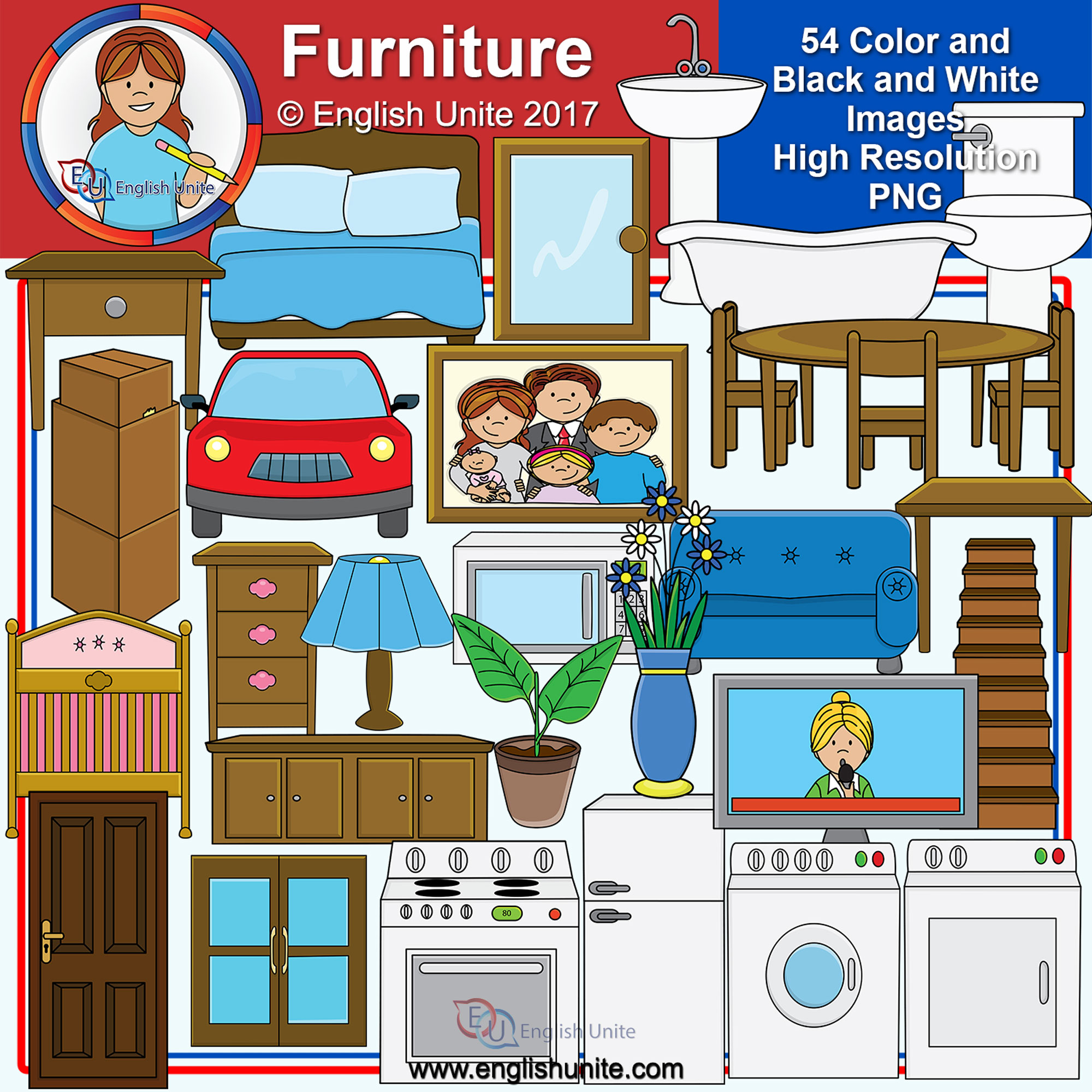 Clip Art - Parts of a House | Made By Teachers