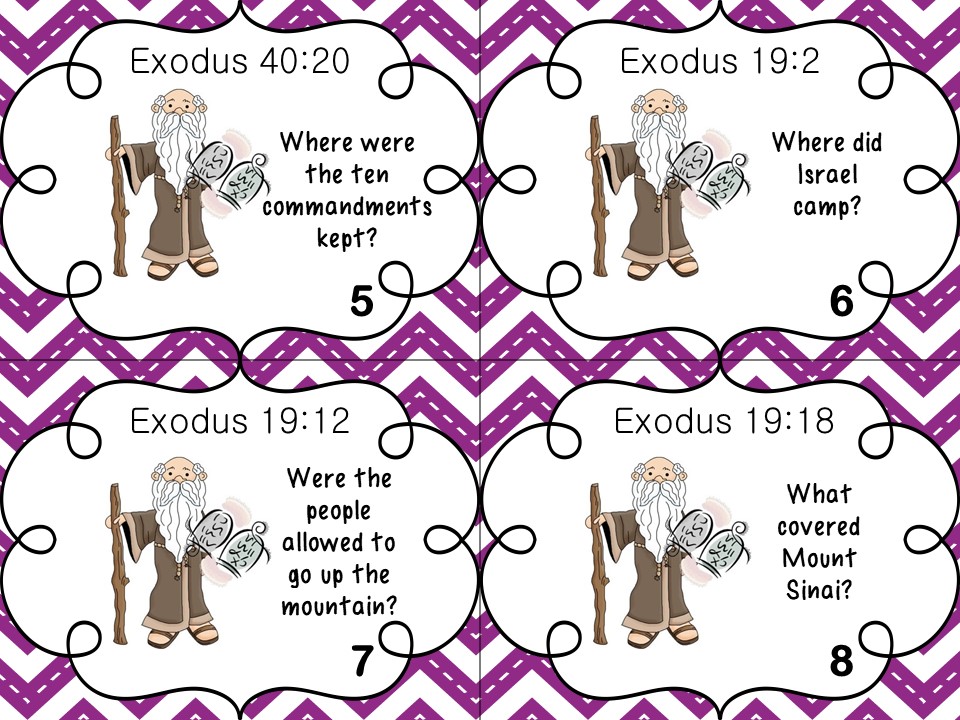 Bible Task Cards: 10 Commandments | Made By Teachers