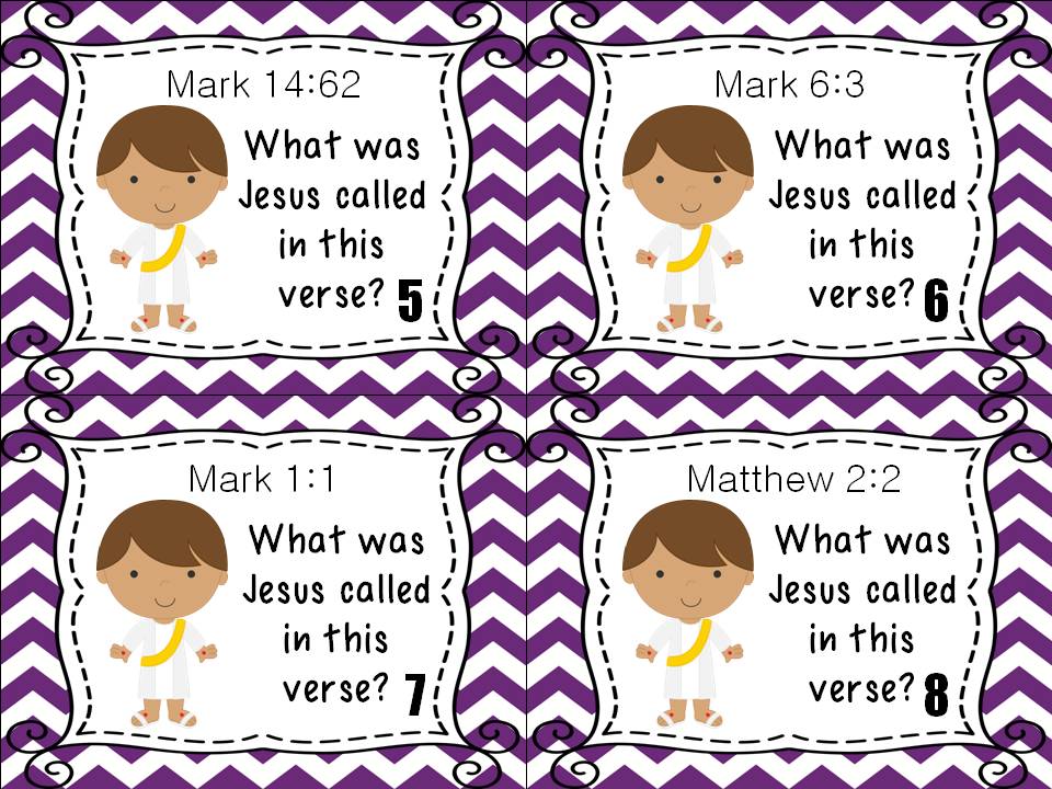 Bible Task Cards: Names of Jesus | Made By Teachers