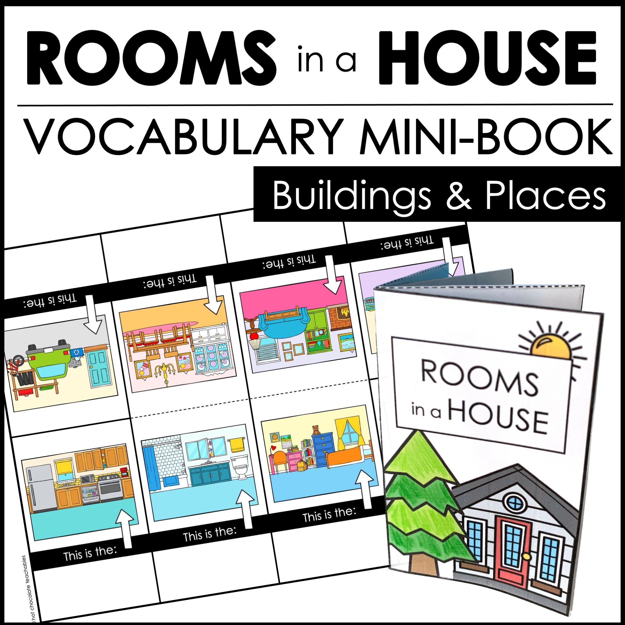 ESL Basic Vocabulary Mini-Books | Seasons, Food, House, Verbs, School ...