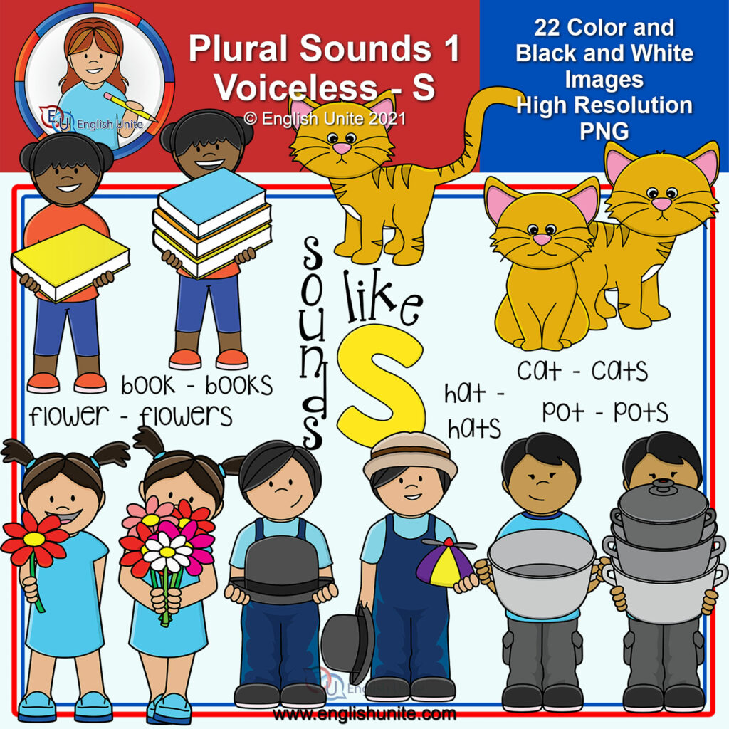 Clip Art - Plural Sounds - Voiceless (Sounds like S) | Made By Teachers