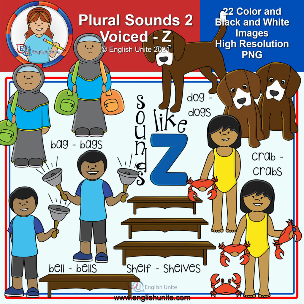 Clip Art - Plural Sounds - Sibilant (Sounds like IZ) | Made By Teachers