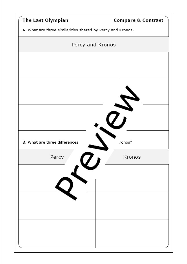 Rick Riordan "The Last Olympian" worksheets | Made By Teachers