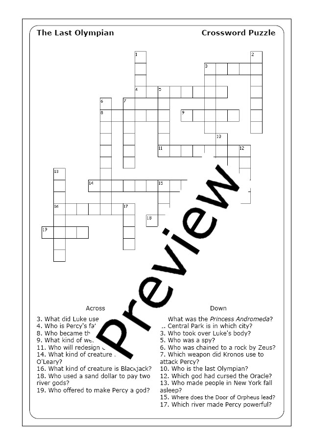 Rick Riordan "The Last Olympian" worksheets | Made By Teachers