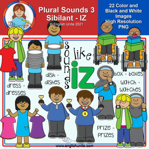 Clip Art - Plural Sounds - Sibilant (Sounds like IZ) | Made By Teachers