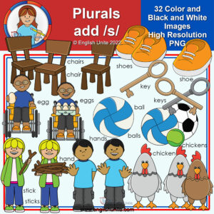 Clip Art - Plurals 1 (Regular) | Made By Teachers