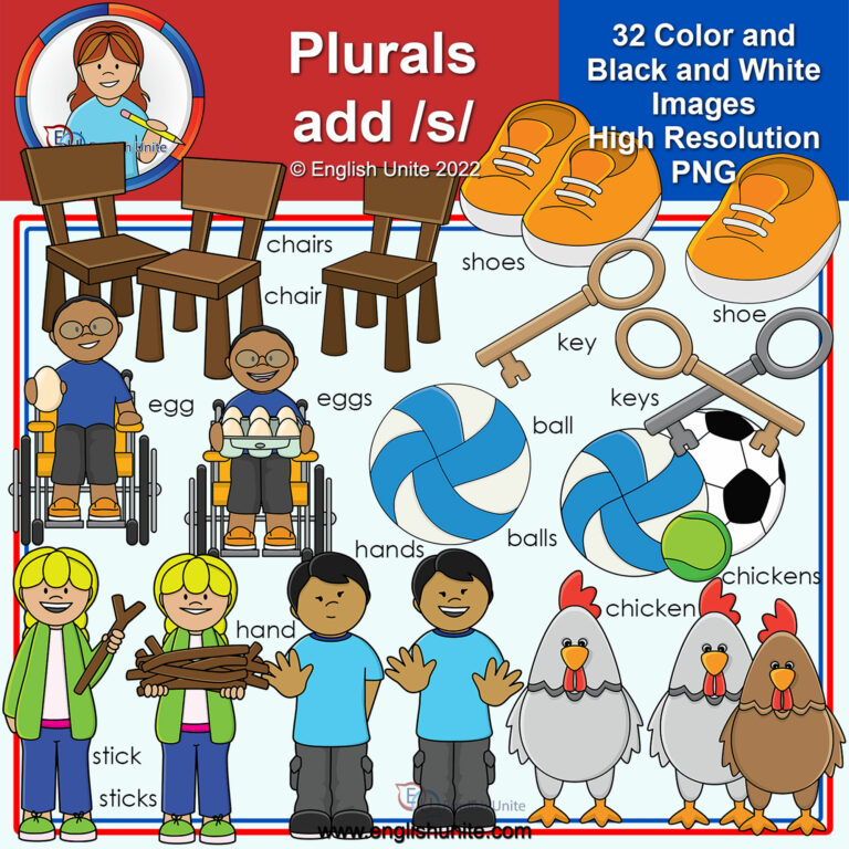Clip Art - Plurals 1 (Regular) | Made By Teachers