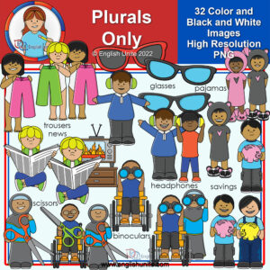 Clip Art - Plurals 9 (Only Plural) | Made By Teachers