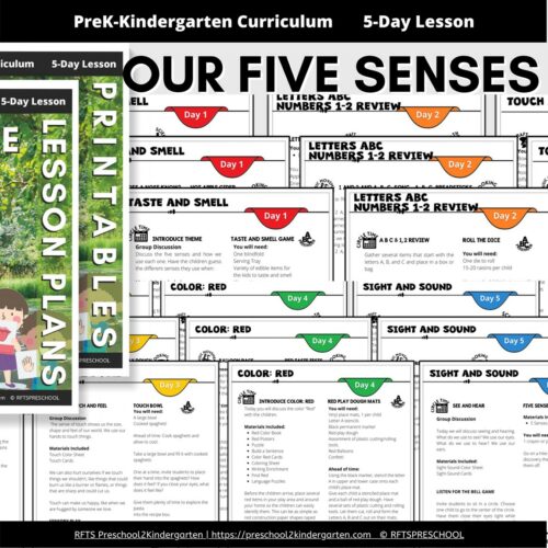 OUR FIVE SENSES CURRICULUM | LESSONS AND PRINTABLES | MATH LITERACY ...