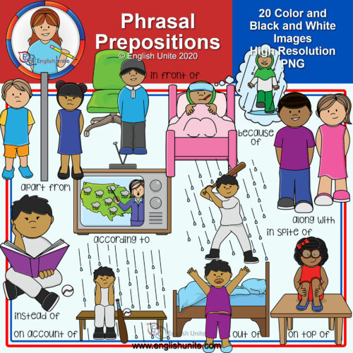 Clip Art - Phrasal Prepositions | Made By Teachers