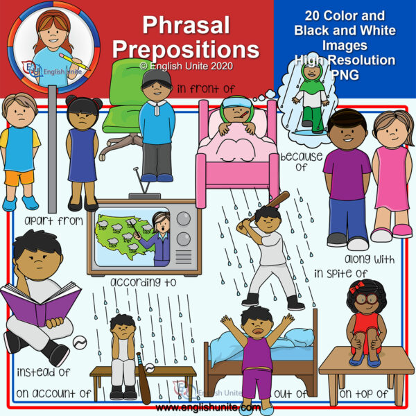 Clip Art - Phrasal Prepositions | Made By Teachers