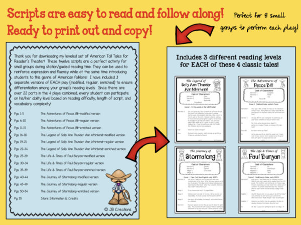 Reader's Theater: Tall Tales | Made By Teachers