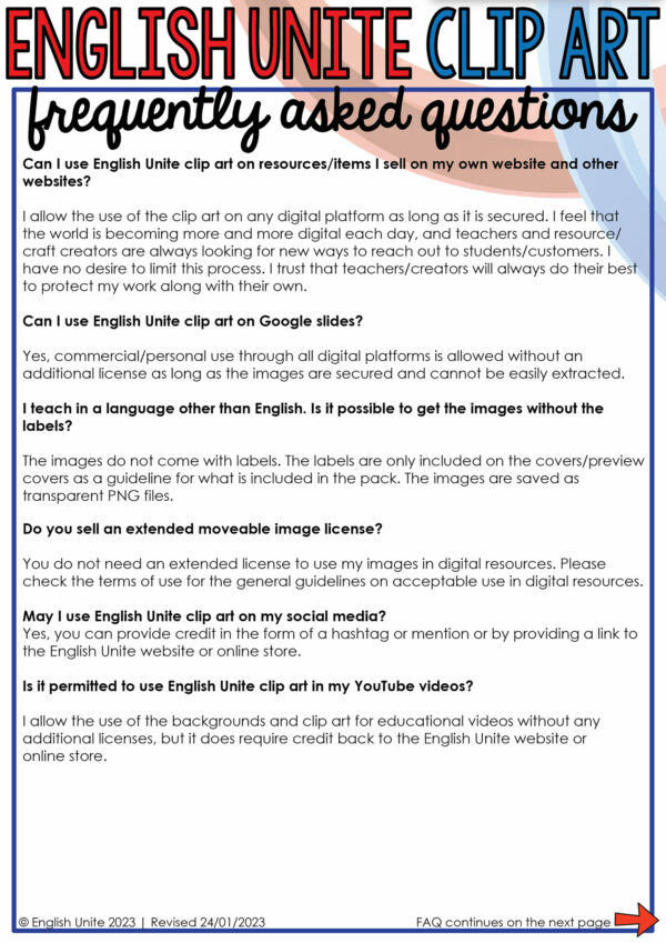 Clip Art - Terms of Use | Made By Teachers